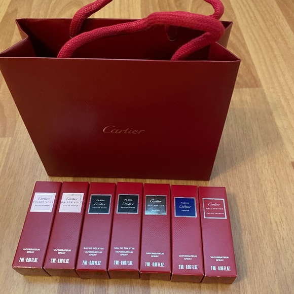 Cartier | Bath & Body | Cartier Perfume Samplesnewlot Of 7 Assorted | Poshmark